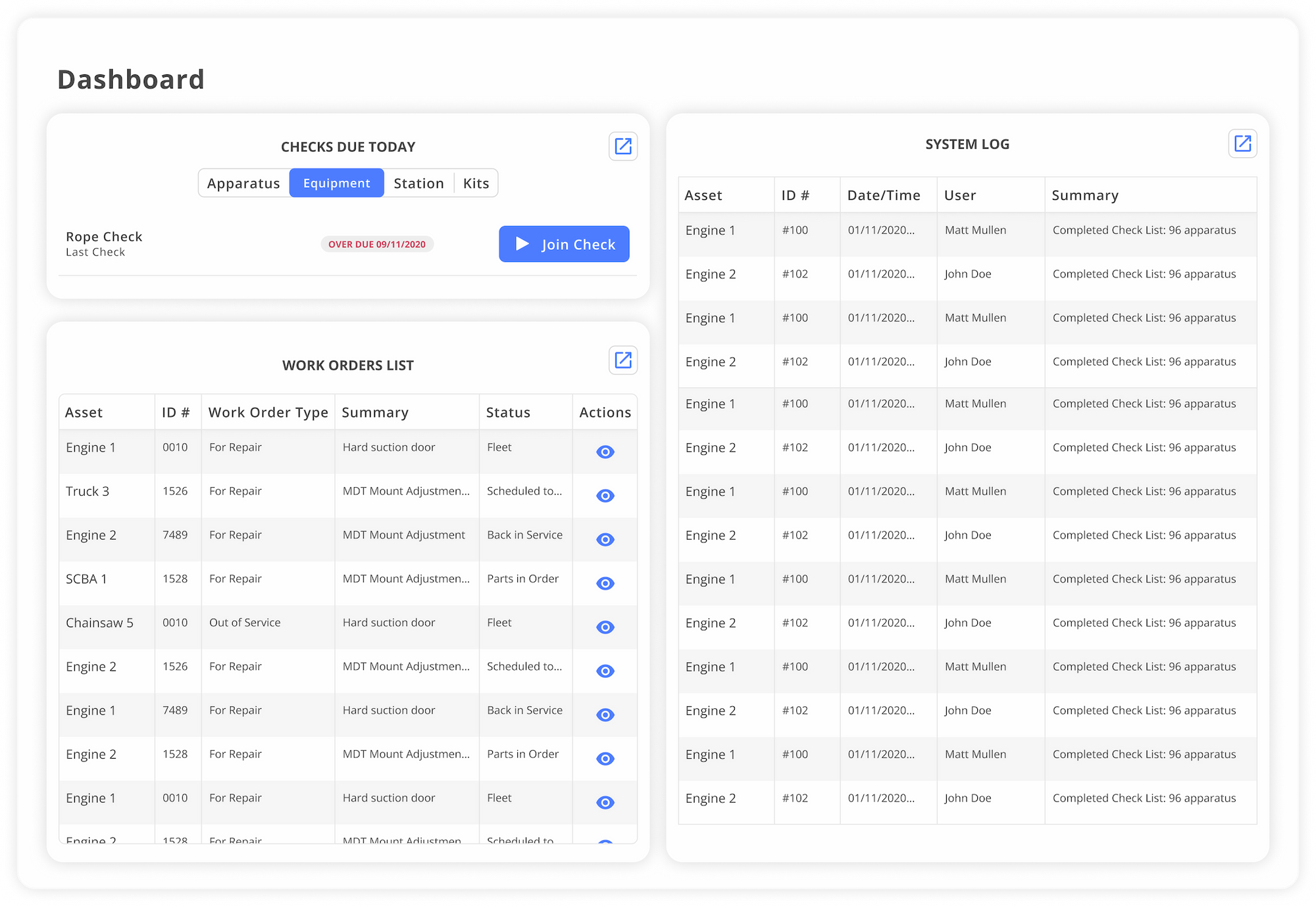 First Due Assets Inventory